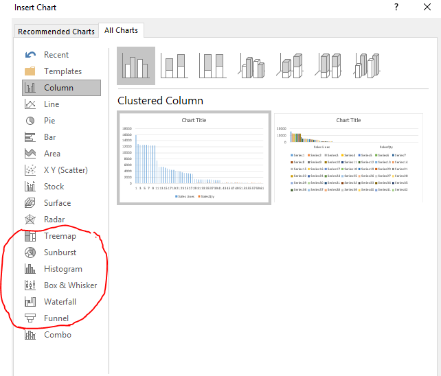 New Excel 2016 Charts; Ignite Sessions – Insight Quest