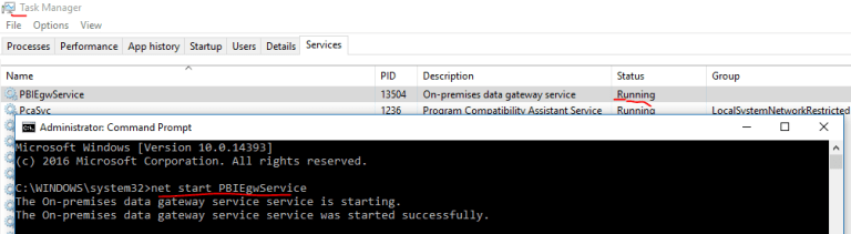 Restart the On-Premises Gateway – Insight Quest