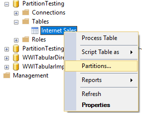 SSAS Tabular 2017 Partitions – Insight Quest