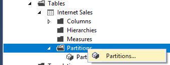 SSAS Tabular 2017 Partitions – Insight Quest